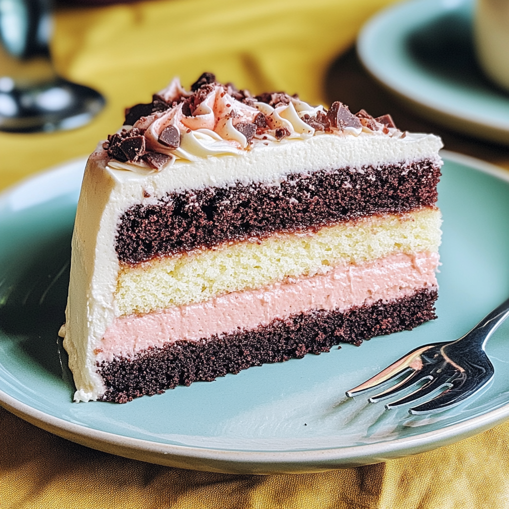 Decadent Neapolitan Cake
