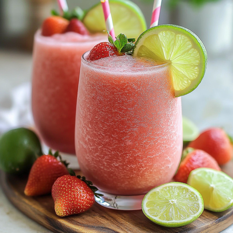 Refreshing Strawberry Slushies and Lime Recipe