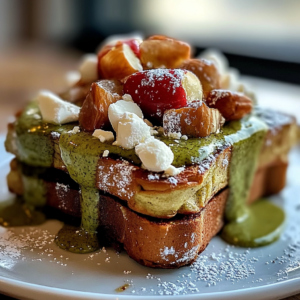Irresistible Friendsgiving Matcha French Toast